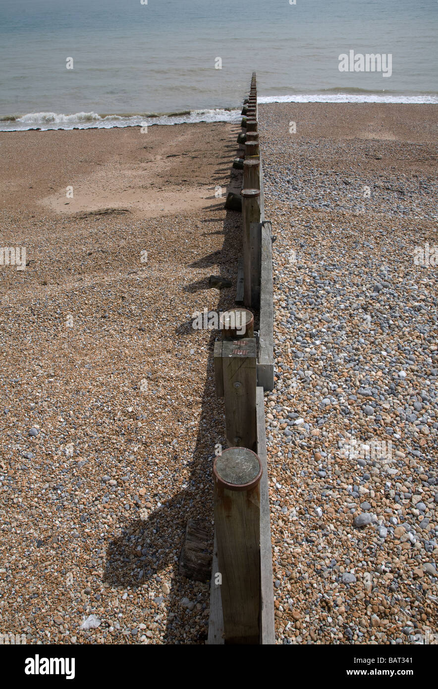 Beach groynes eastbourne sussex england hi-res stock photography and ...