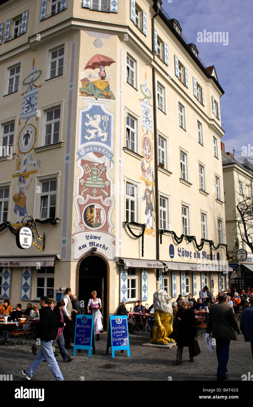 Löwe am Markt Lion on Market Restaurant Viktualien Market Munich ...
