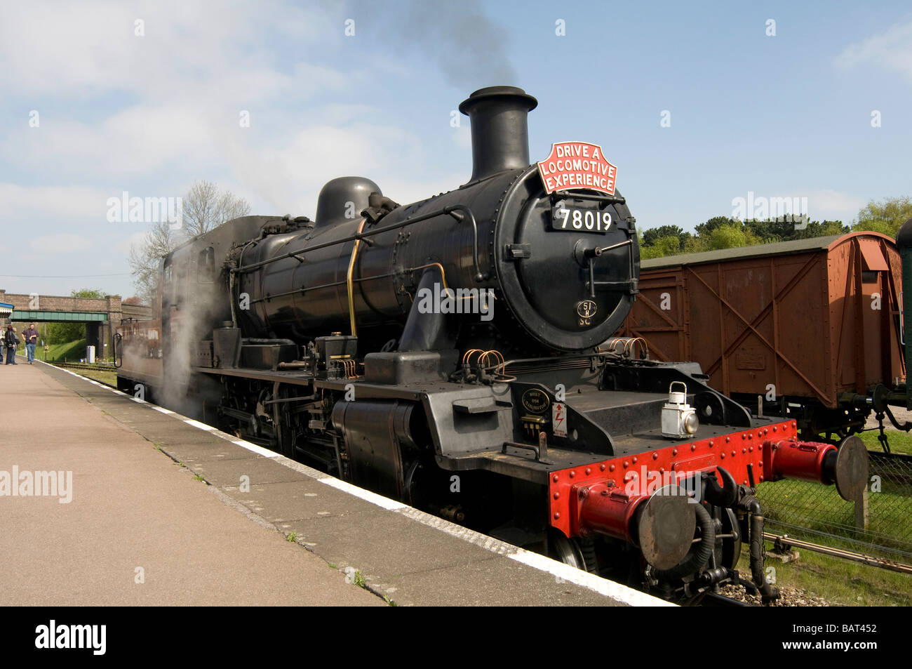 Steam Locomotive Train on the Great Central Railway arriving at Quorn ...