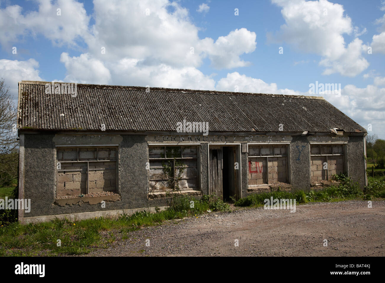 former old rural irish local grocery store shop general store in the ...