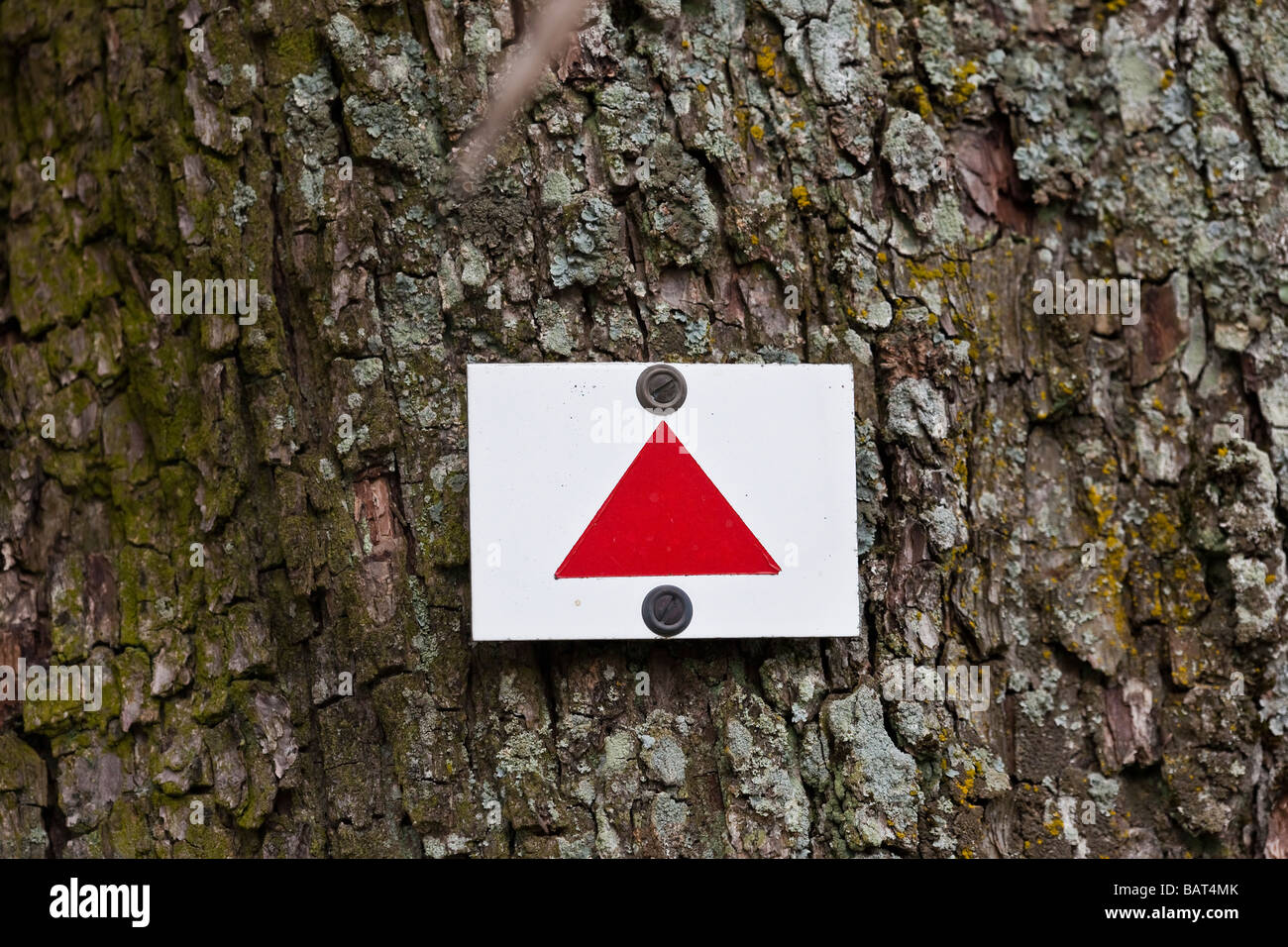 Pedestrian small road sign Stock Photo - Alamy