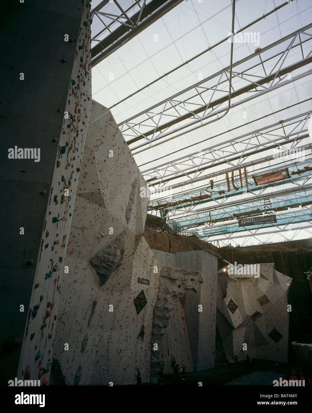 Climbing Wall at the Eica Ratho Indoor Climbing Edinburgh Scotland ...