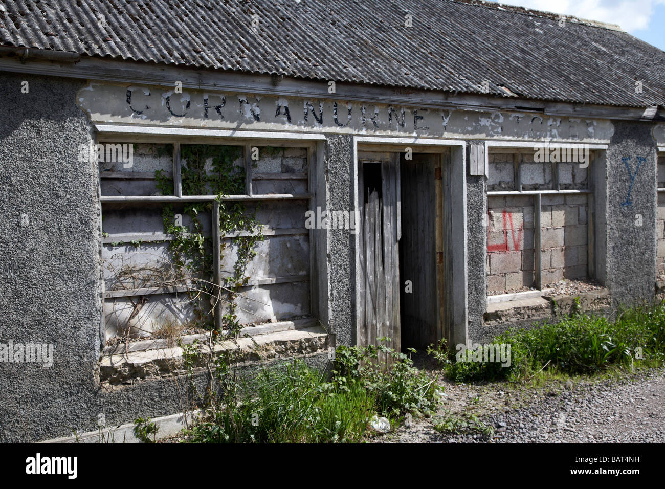 former old rural irish local grocery store shop general store in the ...