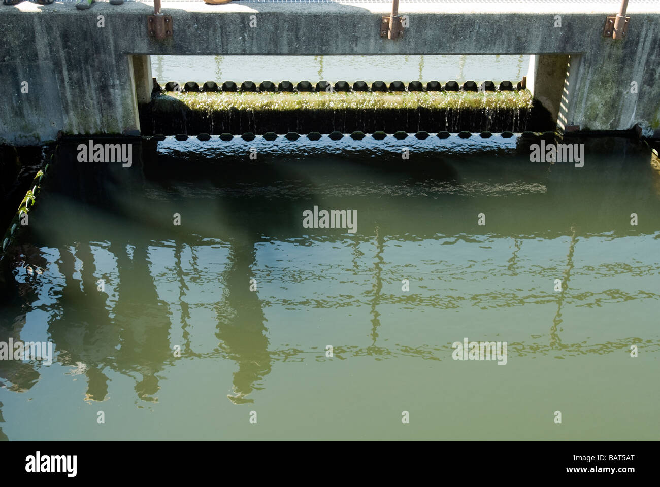 Final sludge removal tanks at Yonkers Sewage Treatment Plant in the ...