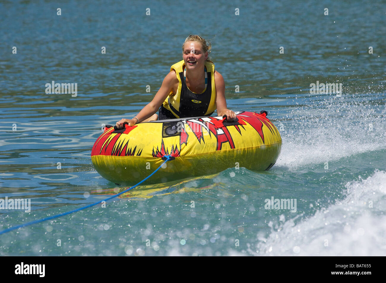 Tubing or Biscuiting Lake Dunstan Central Otago South Island New ...