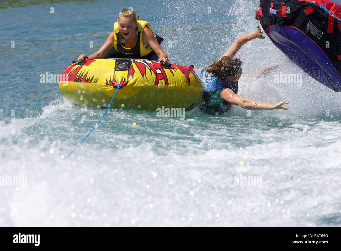 Tubing or Biscuiting Lake Dunstan Central Otago South Island New ...