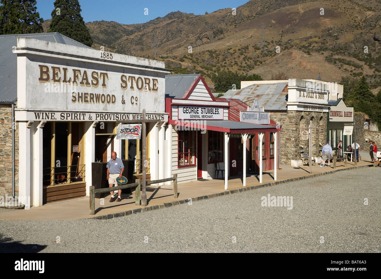 Old Cromwell Town Cromwell Central Otago South Island New Zealand Stock ...