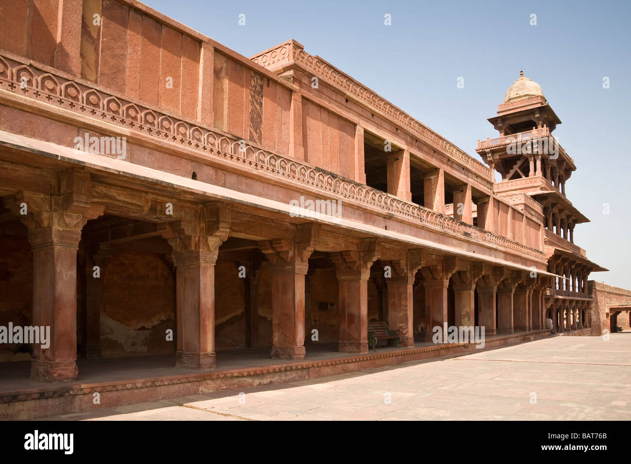 Panch Mahal, a five storey palace, Fatehpur Sikri, near Agra, Uttar ...