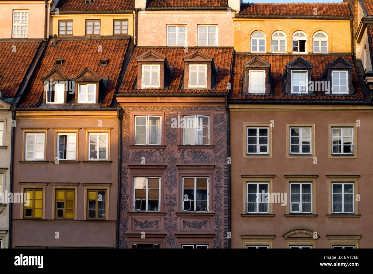 Windows of an apartment building Stock Photo - Alamy
