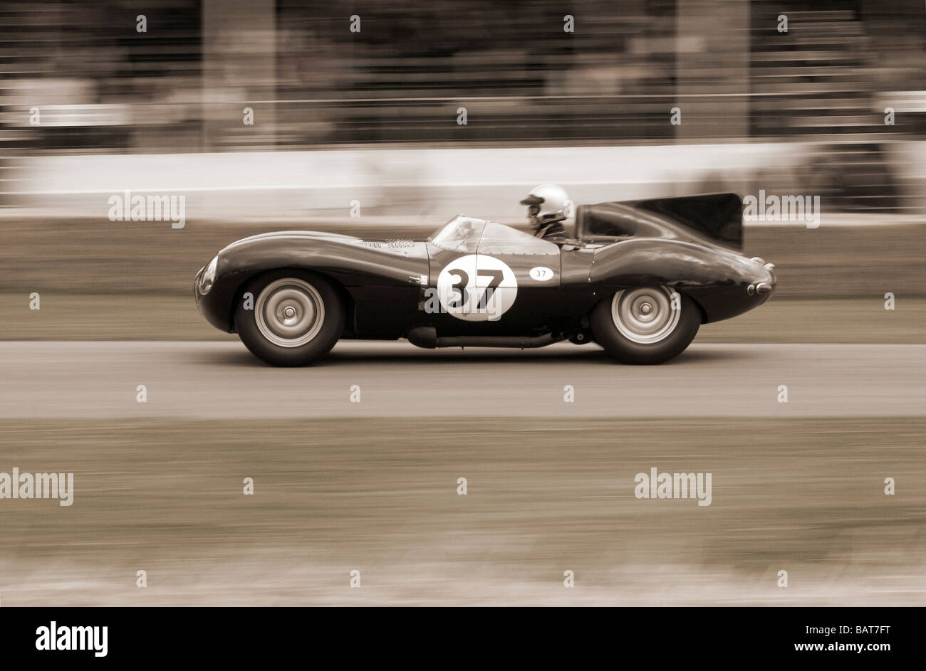 1954 Jaguar D-type Le Mans driven by Lukas Huni at The Goodwood ...