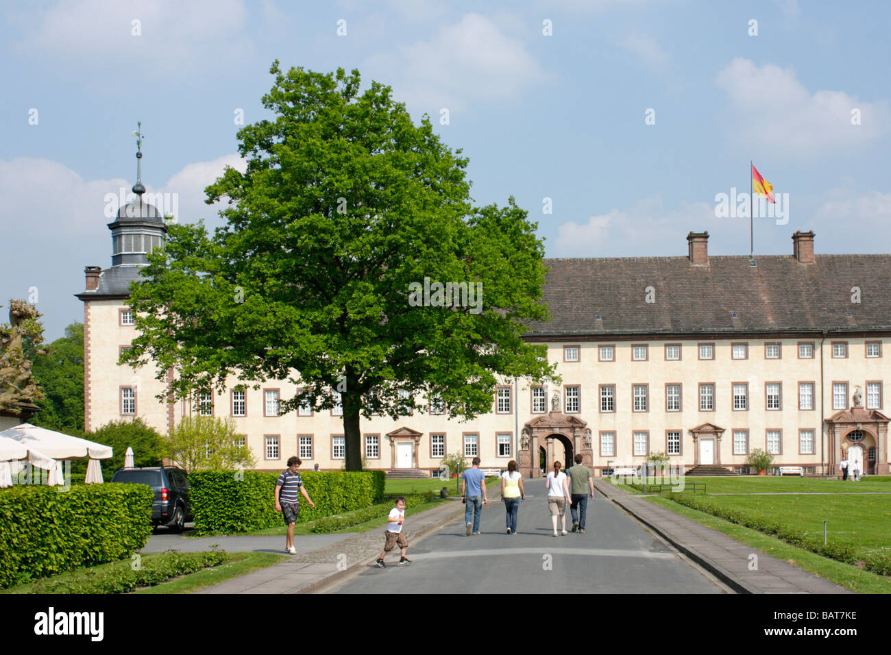 Castle Corvey near Hoexter in the Weser Hills in Germany Stock Photo ...