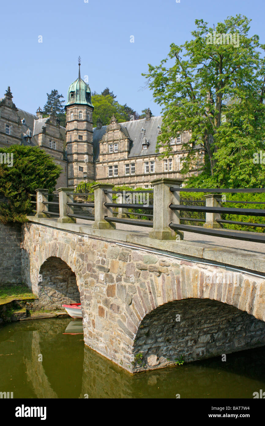 Castle Haemelschenburg near Hamelin in the Weser Hills in Germany Stock ...