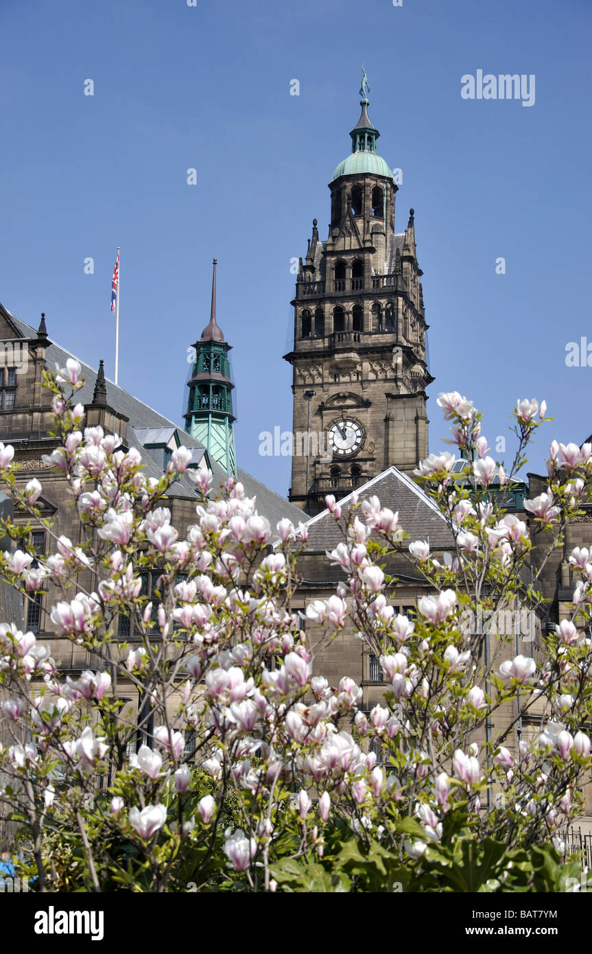 Peace Gardens and Sheffield Town Hall, Millennium Square, Sheffield ...