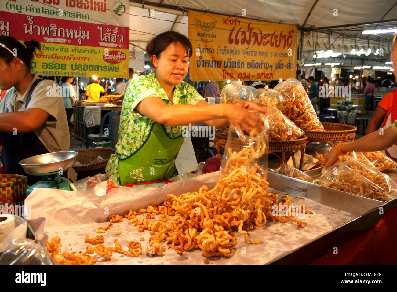 Food marchant in Bangkok , Thailand Stock Photo - Alamy