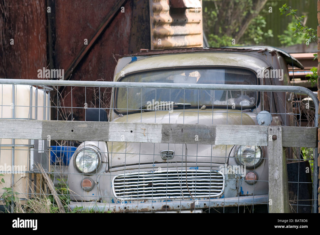 Old Classic Morris Minor Car awaiting restoration, England UK Stock ...