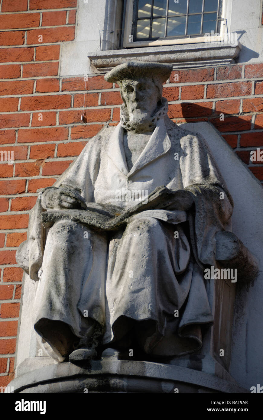 Statue of John Whitgift outside Town Hall Croydon Surrey England ...