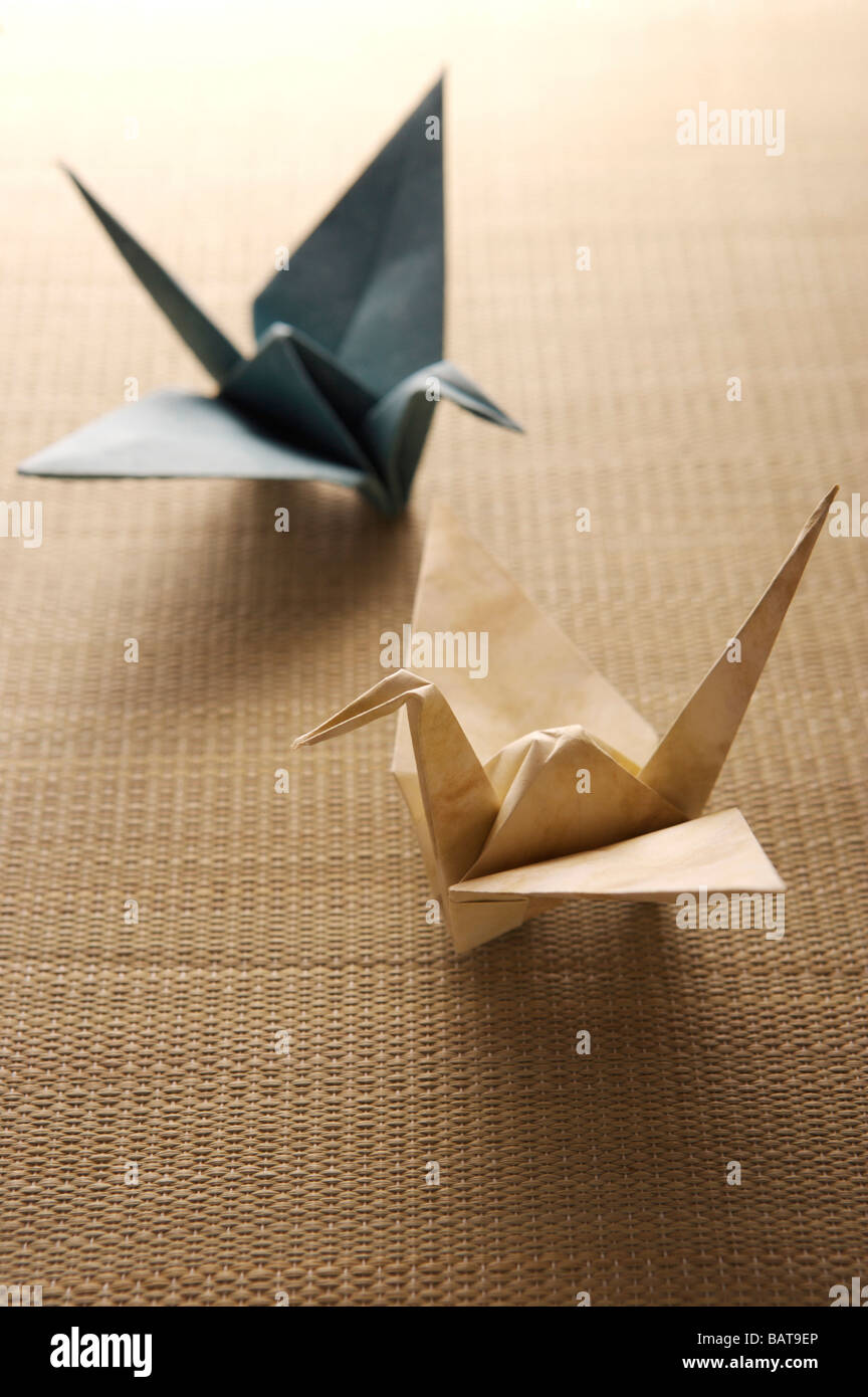 Ceremonial paper crane Stock Photo - Alamy