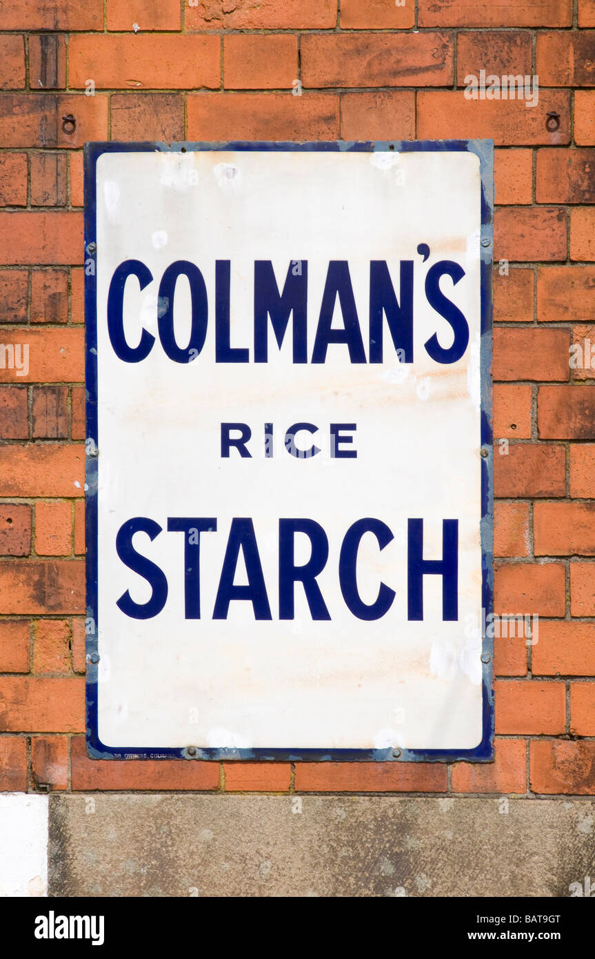 Colemans rice starch sign nostalgic hi-res stock photography and images ...