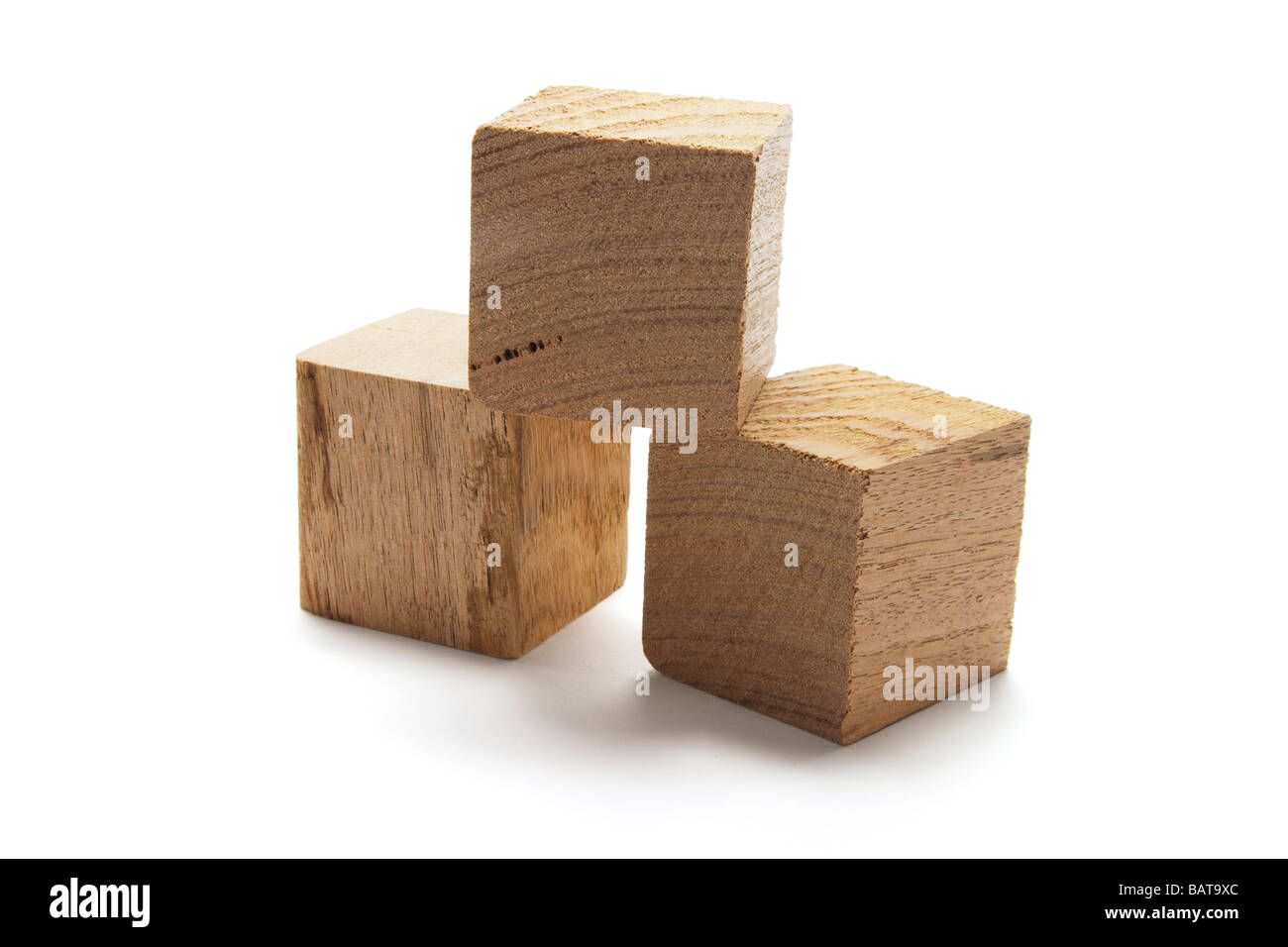 Wooden cubes Cut Out Stock Images & Pictures - Alamy