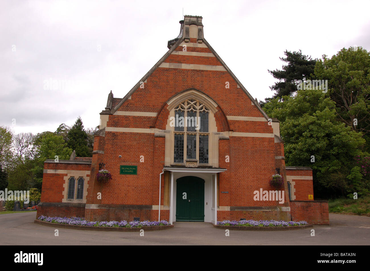 Islington Chapel in Islington cemetery, London, England, Uk Stock Photo ...