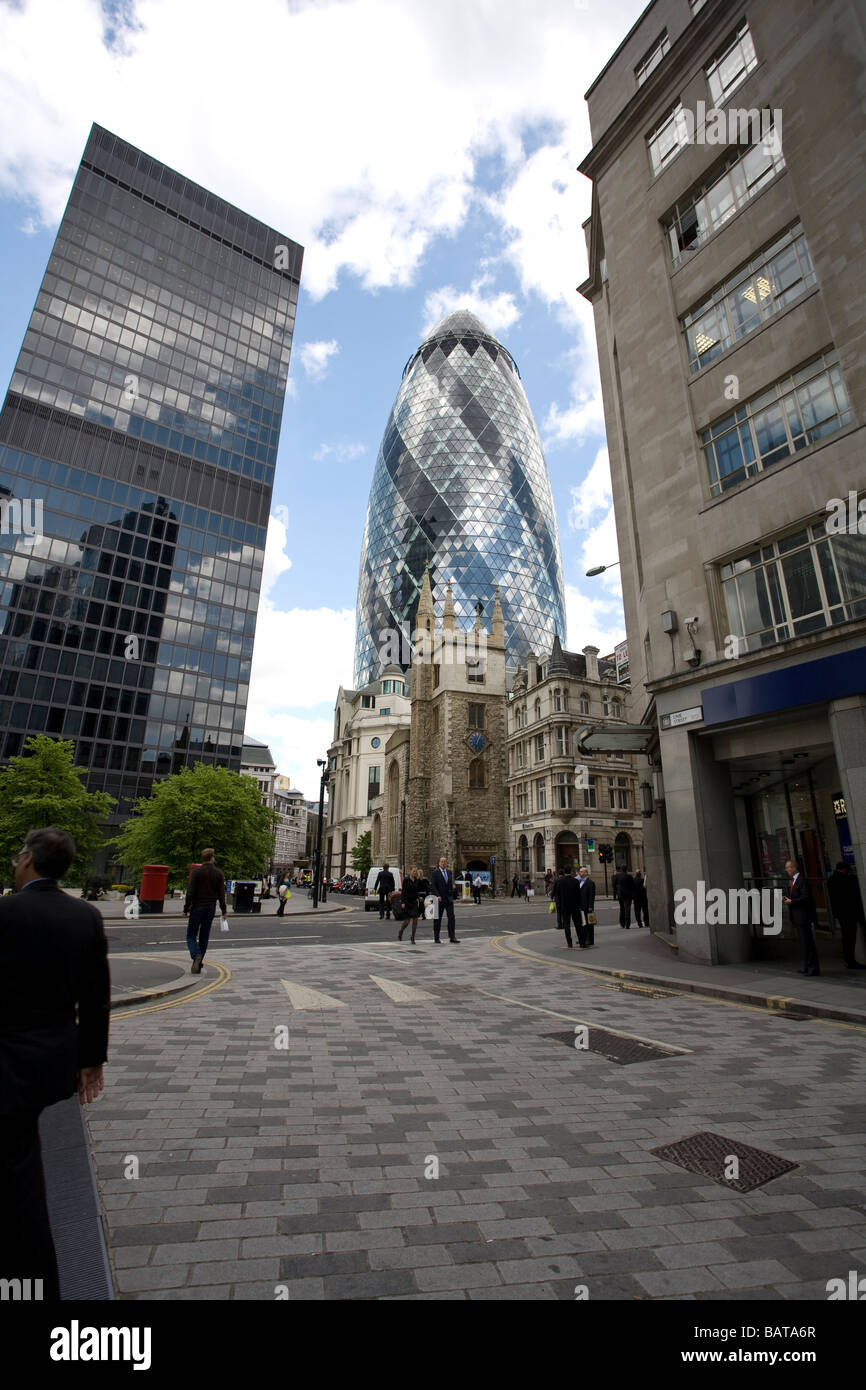 gherkin in the city of London Stock Photo - Alamy