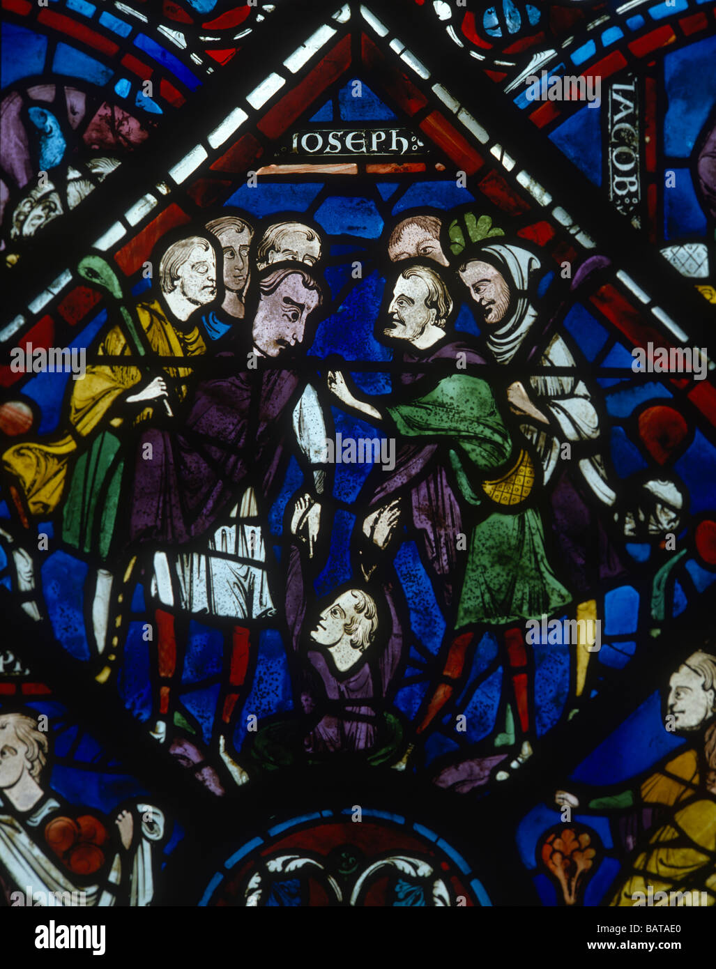 Joseph and his brothers stained glass hi-res stock photography and ...