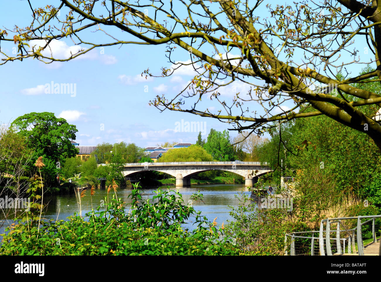 Staines Bridge on River Thames Stock Photo - Alamy