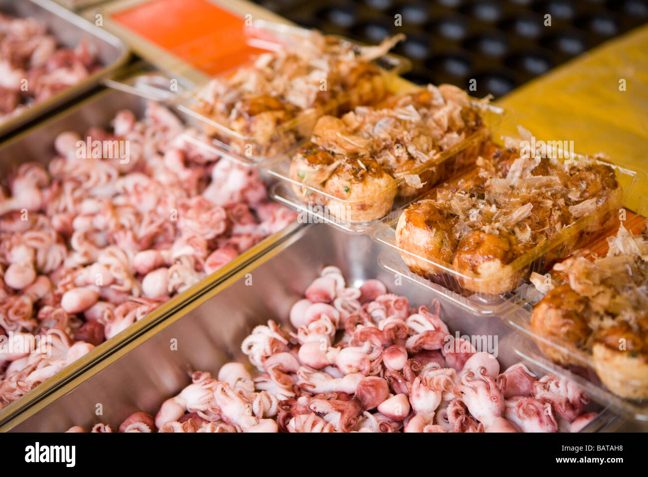 Japanese Fried Octopus takoyaki Stock Photo - Alamy