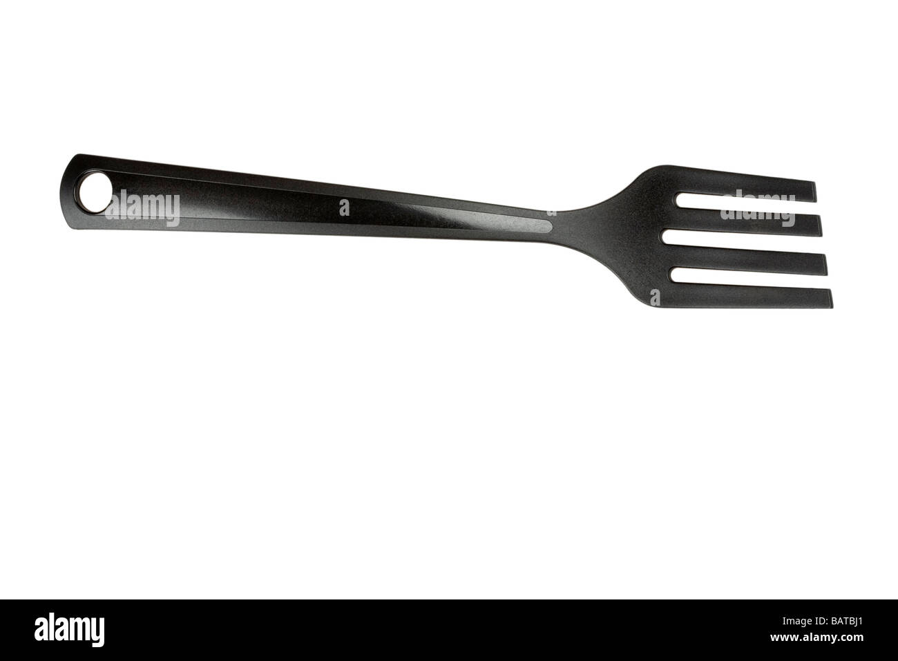 A black plastic fork Stock Photo - Alamy