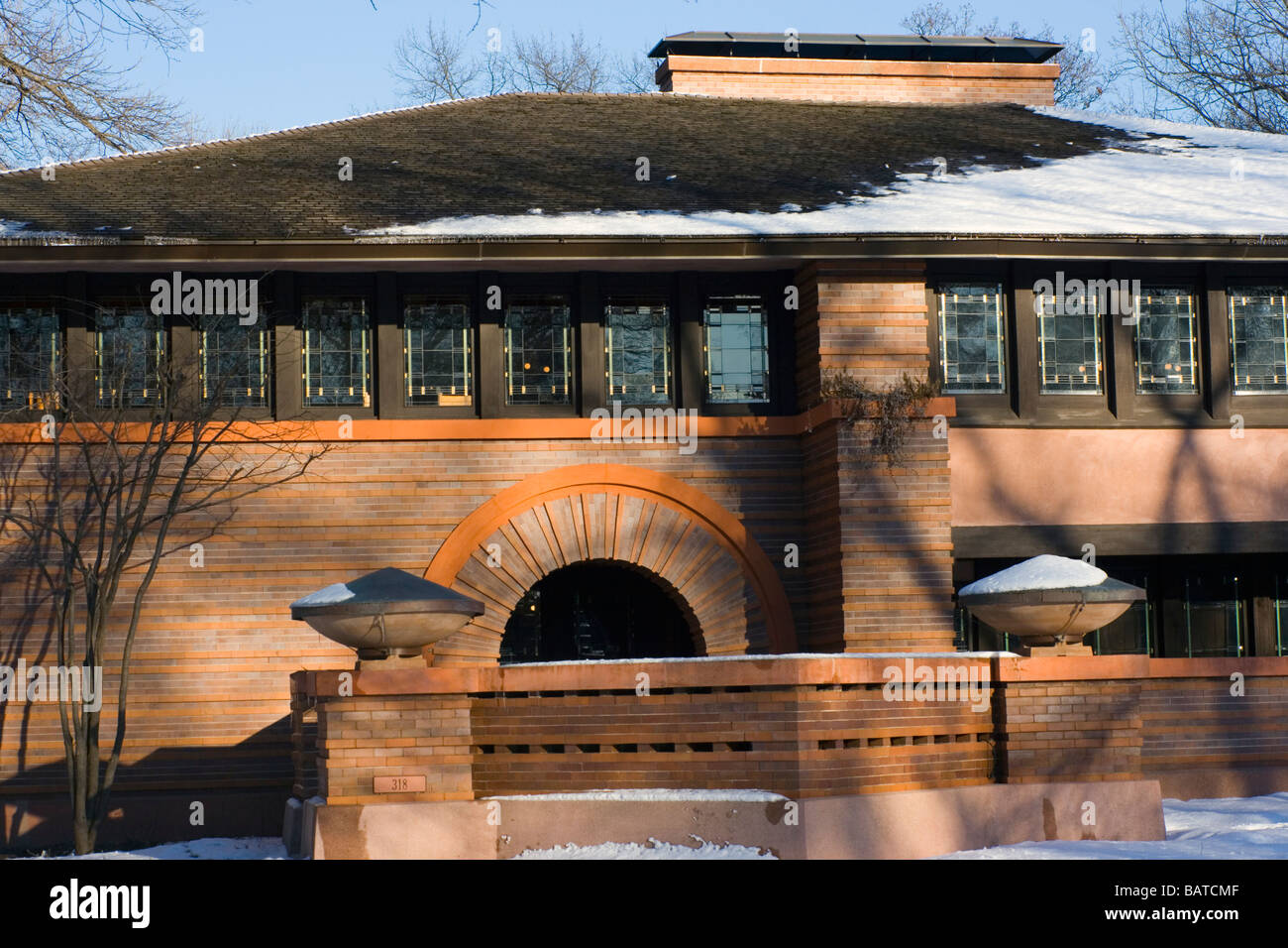 Frank lloyd wright home oak park hi-res stock photography and images ...
