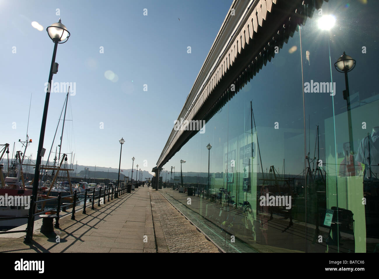 The Old Fish Market site shops, Barbican, Plymouth, Devon, UK Stock ...
