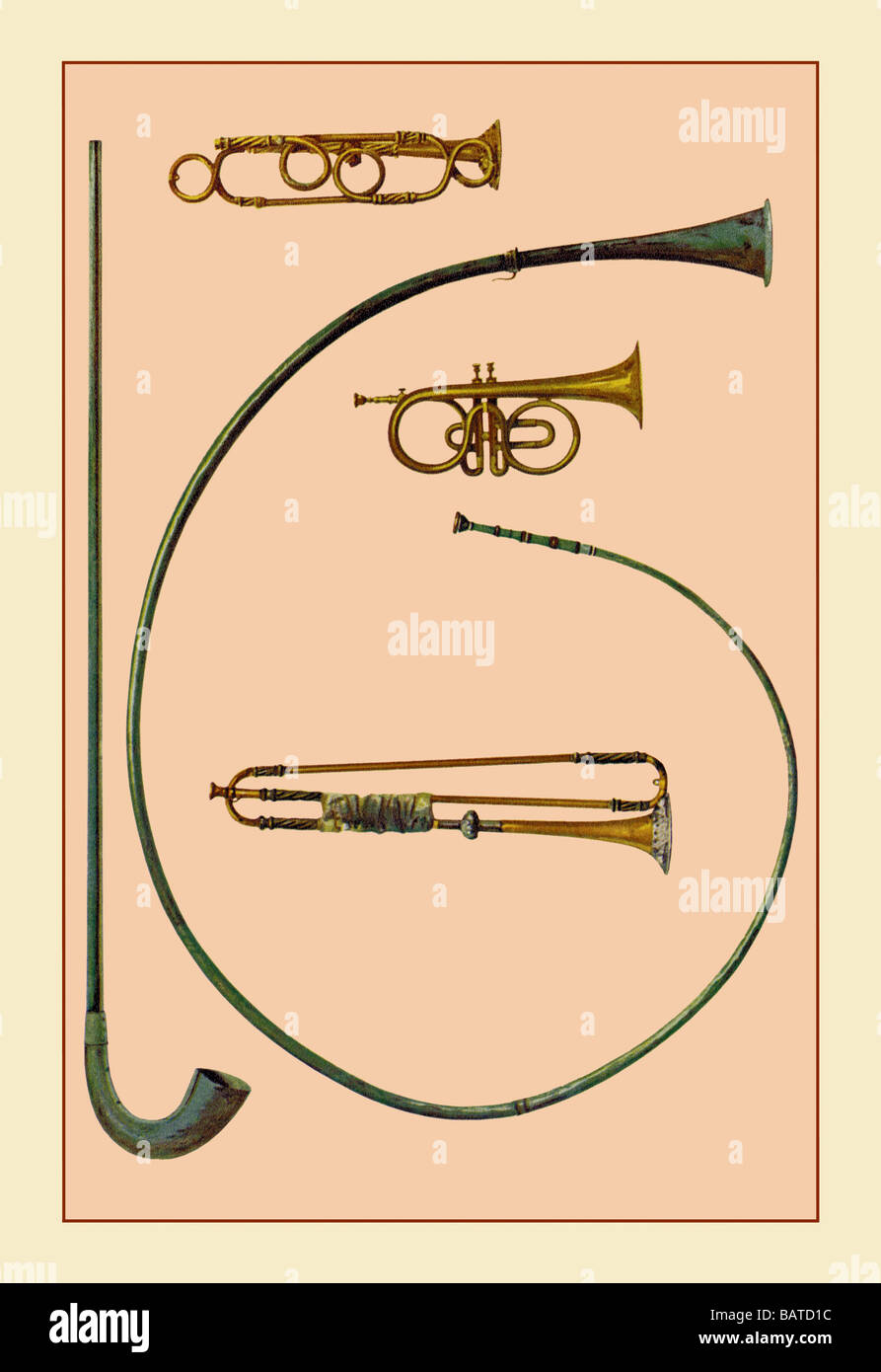Lituus,Buccina,Cornet and Trumpets Stock Photo - Alamy