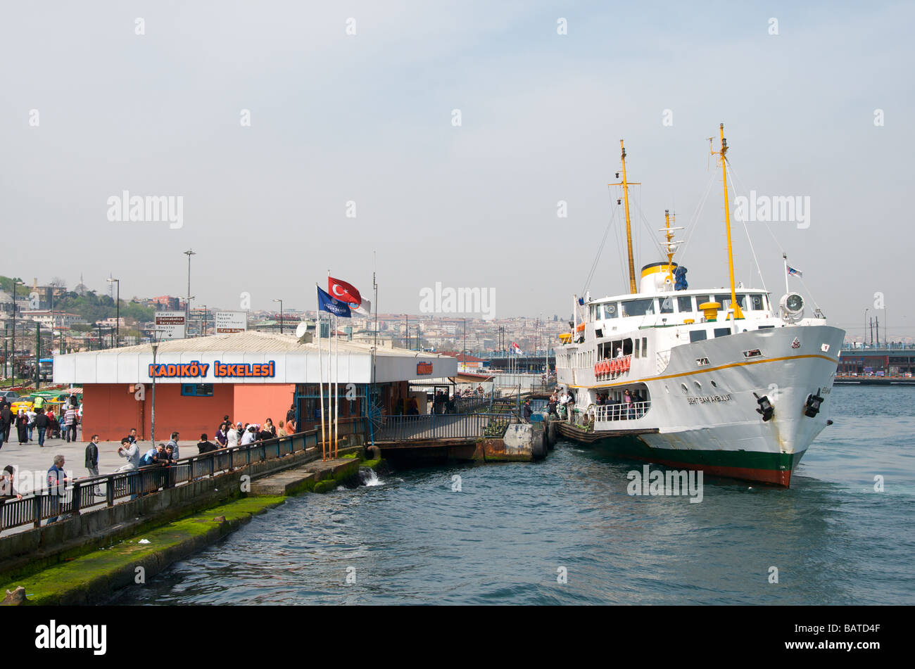 Ferry docked at Eminonu, Istanbul, Turkey Stock Photo - Alamy