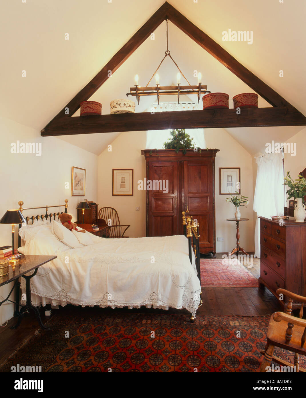 House interior, bedroom Stock Photo - Alamy