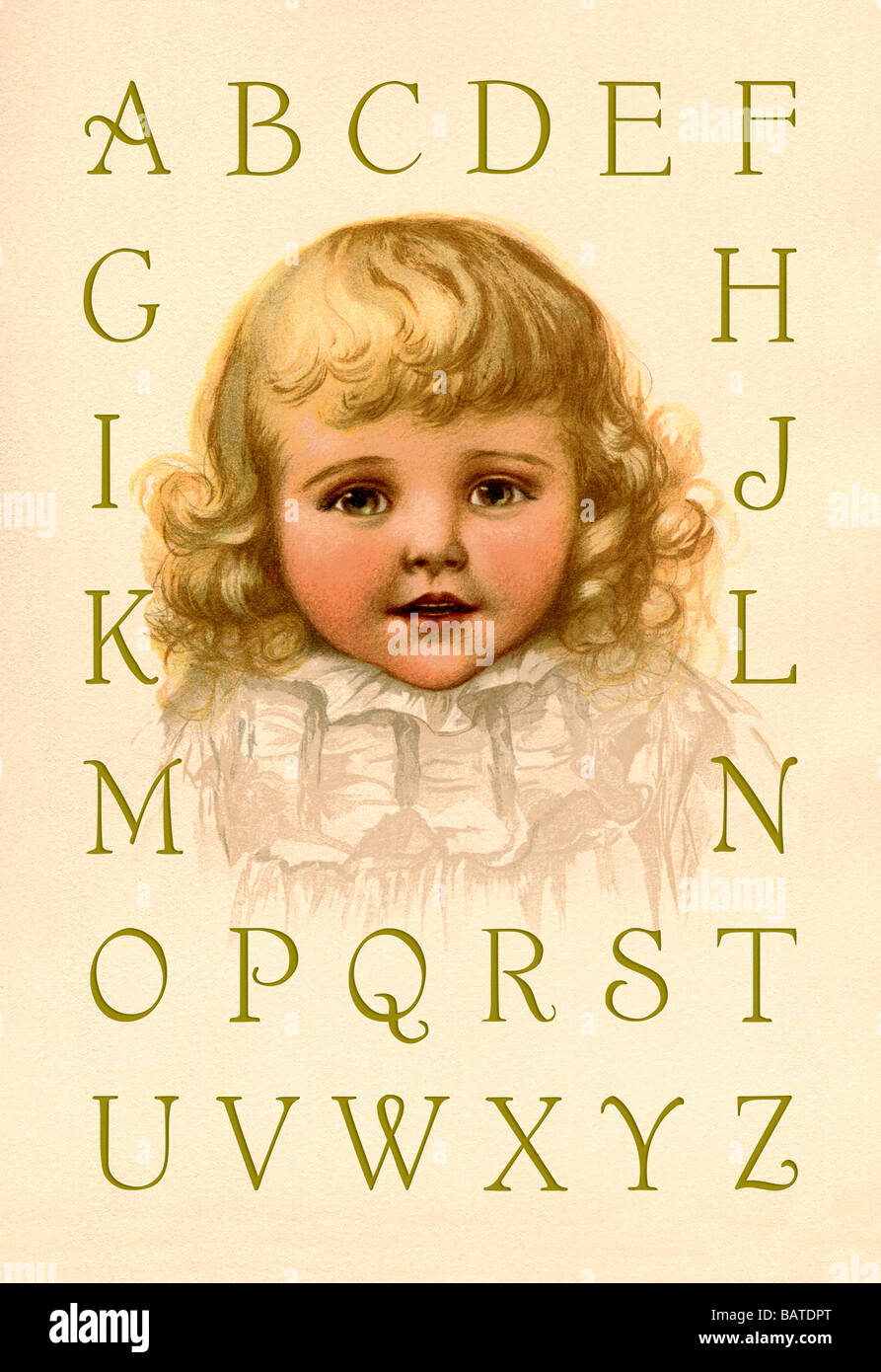 Big Girl Alphabet Stock Photo - Alamy