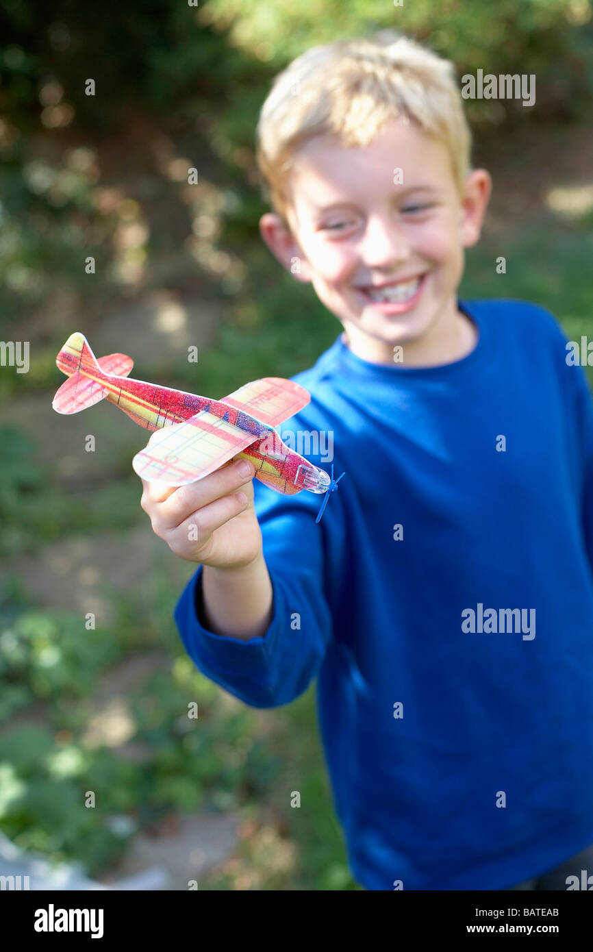 Boy model aeroplane hi-res stock photography and images - Alamy