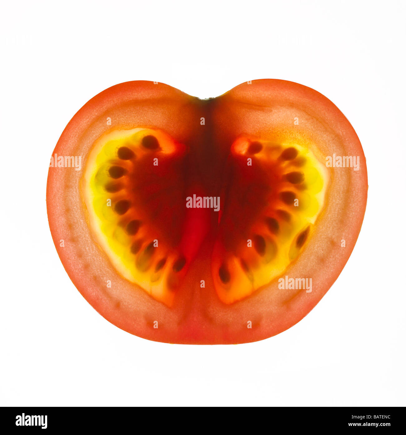 Cross section the tomato solanum lycopersicum hi-res stock photography ...