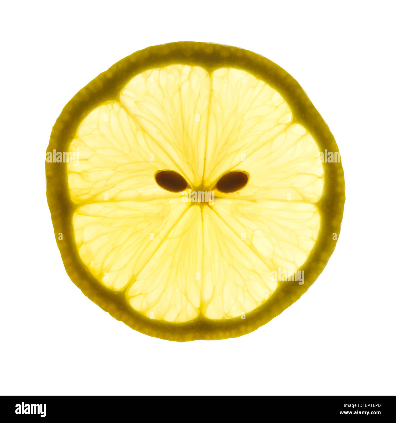 Lemon cross section seed Cut Out Stock Images & Pictures - Alamy