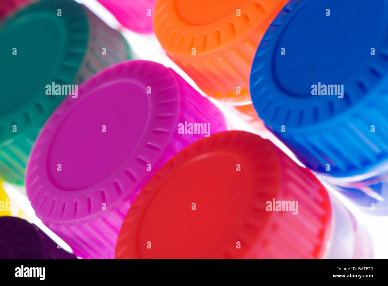 Coloured bottle caps Stock Photo - Alamy