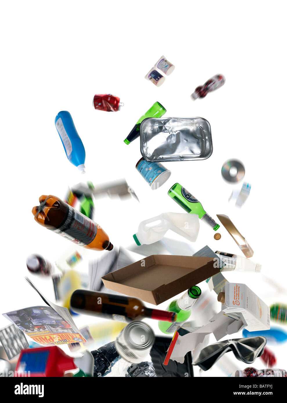 Recyclable household waste Stock Photo - Alamy