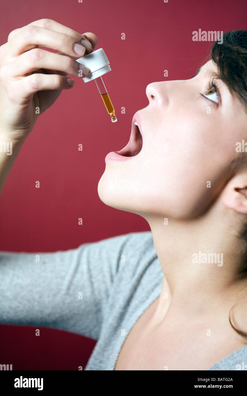 Medication Into Mouth High Resolution Stock Photography and Images - Alamy