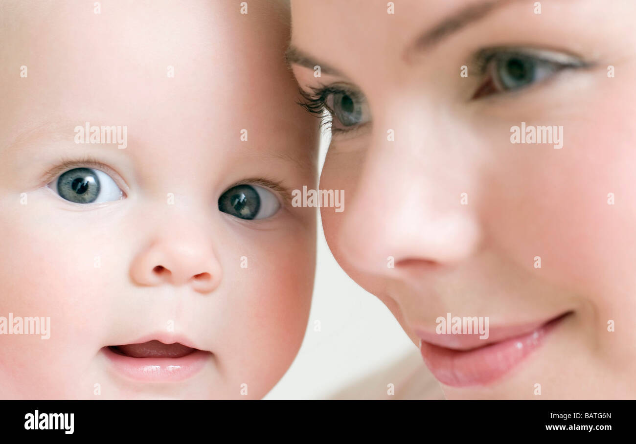 Mother and baby. 7 month old baby girl with her mother Stock Photo - Alamy