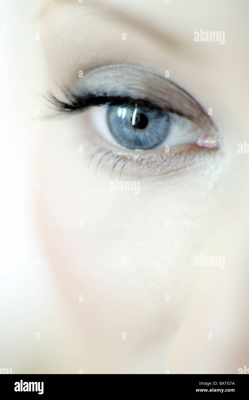Close up photography of a womans eye hi-res stock photography and ...