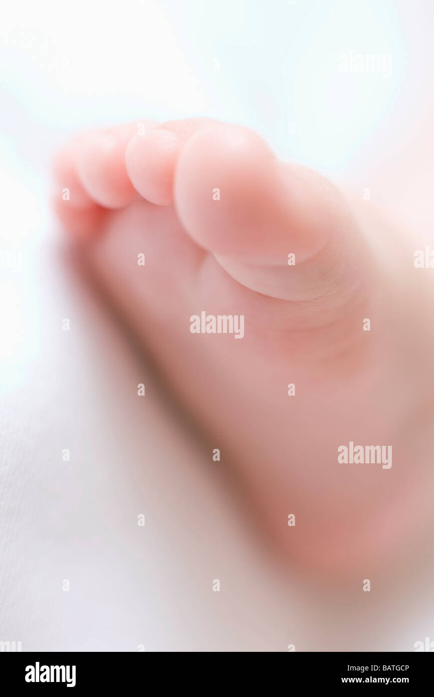 Baby foot. Foot of a 7 month old baby girl Stock Photo - Alamy