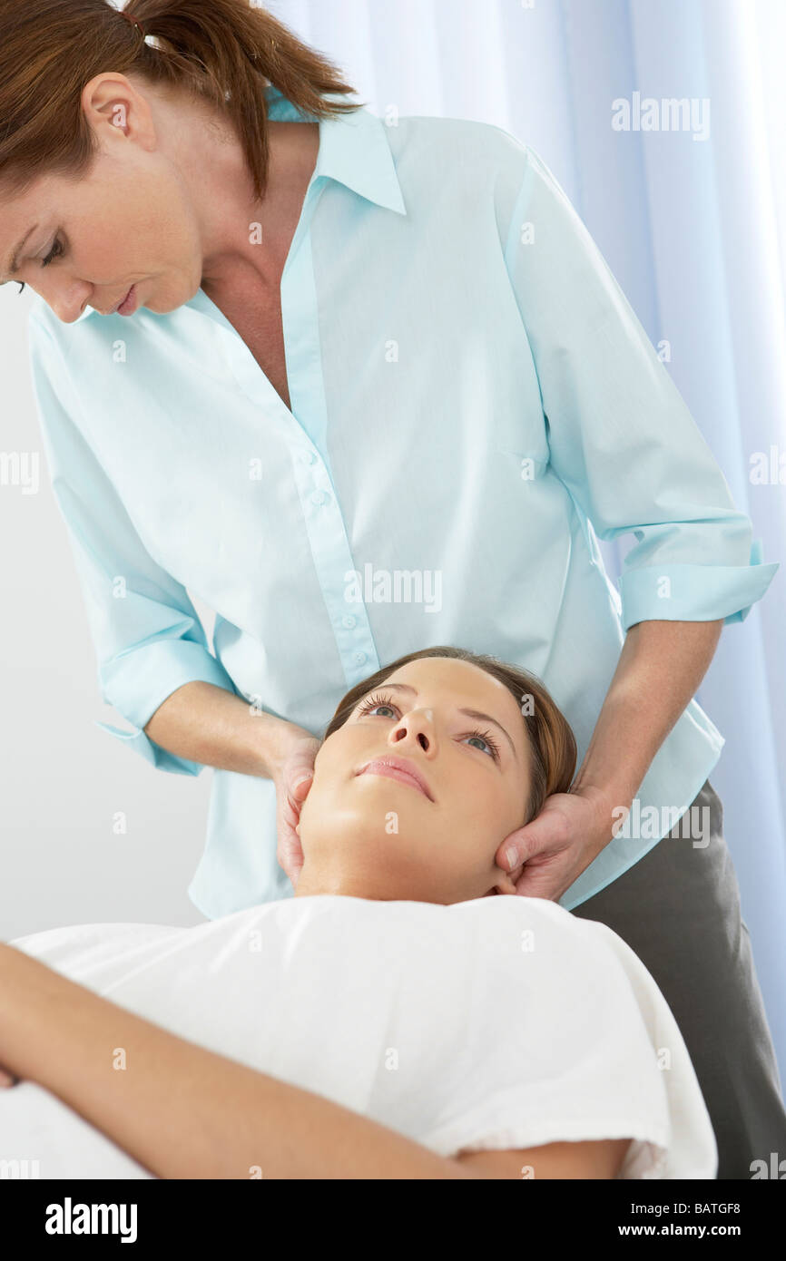 Chiropractic treatment of the neck using the lateral break technique ...