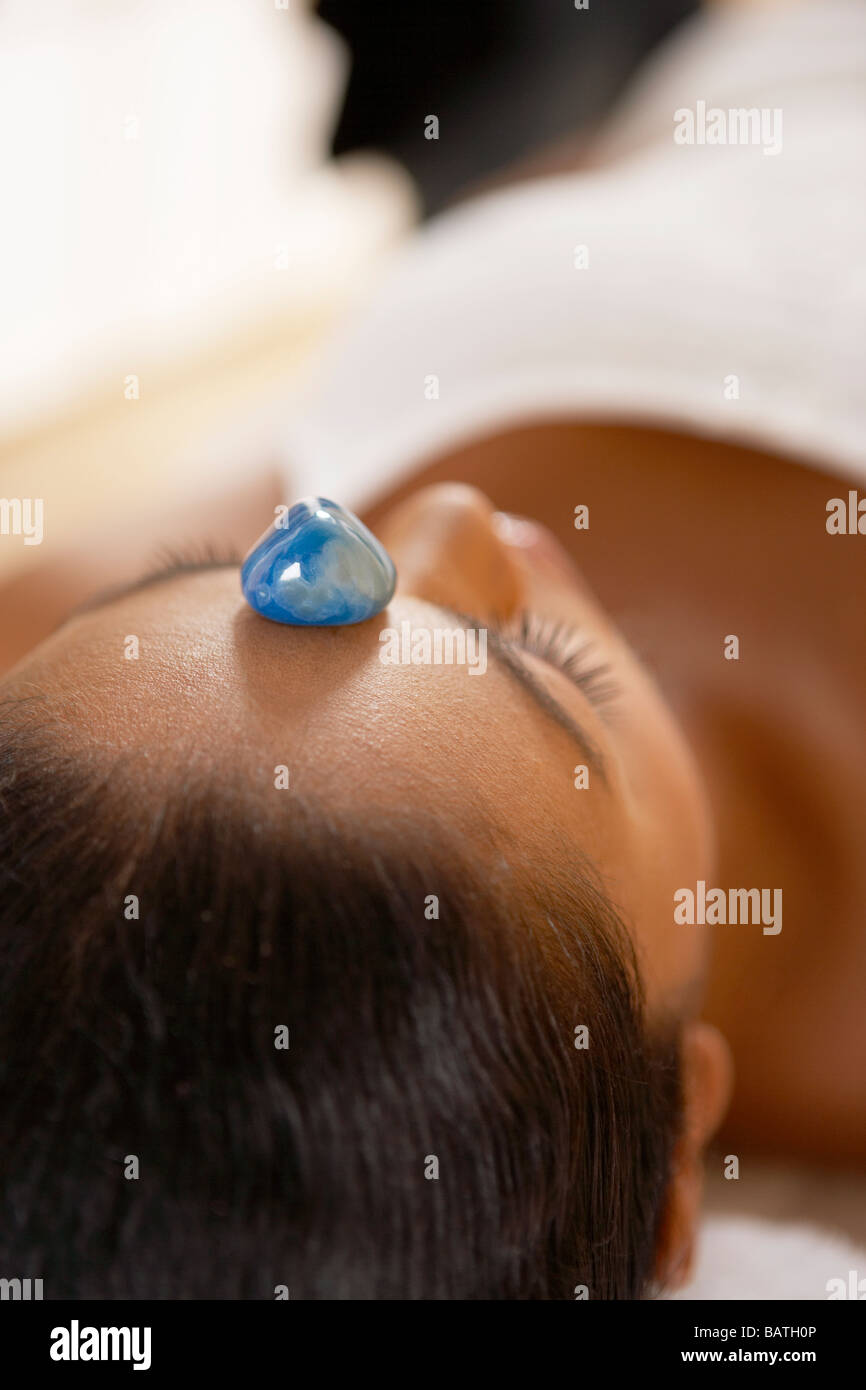 Woman crystal therapy client hi-res stock photography and images - Alamy