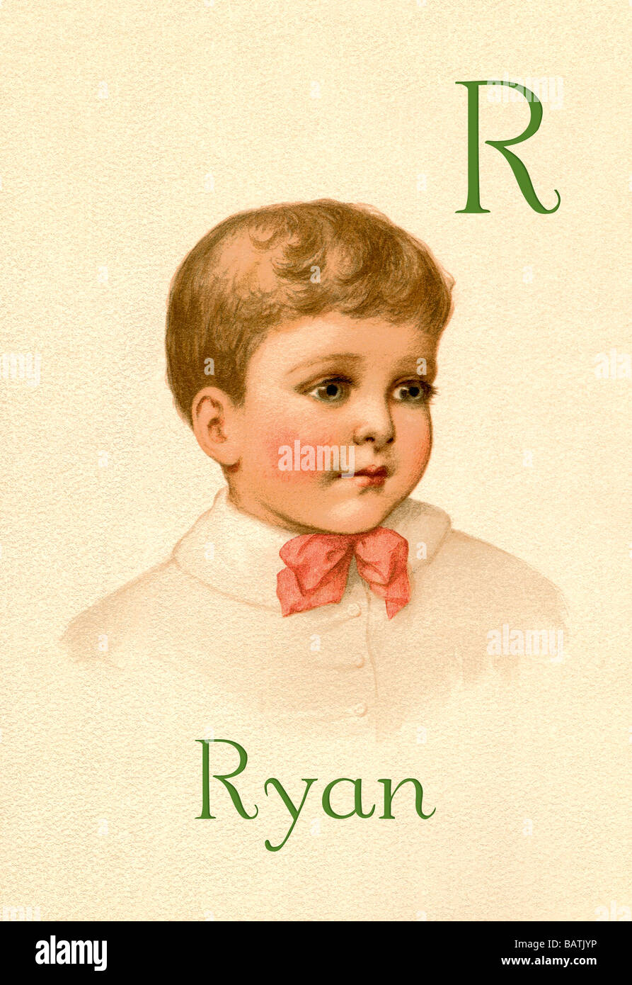 R for Ryan Stock Photo - Alamy