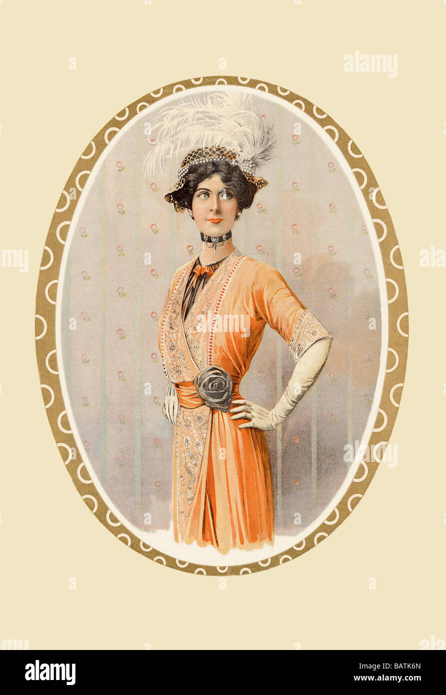 The Feathered Lady Stock Photo - Alamy