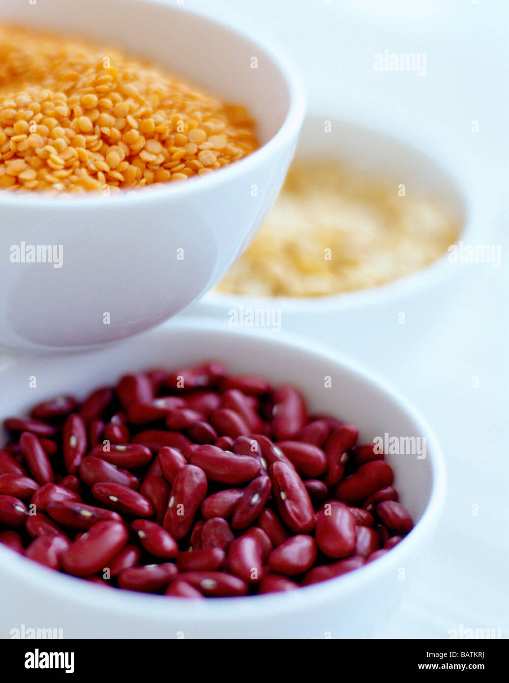 Assorted beans pulses including kidney hi-res stock photography and ...