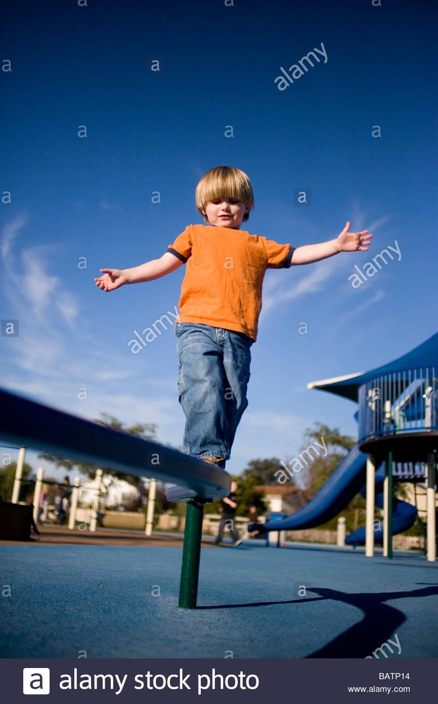 Balance Beam Boy Stock Photos & Balance Beam Boy Stock Images - Alamy